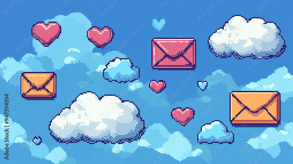 8-bit pixel art speech bubbles and message dialog boxes, vector icons ...