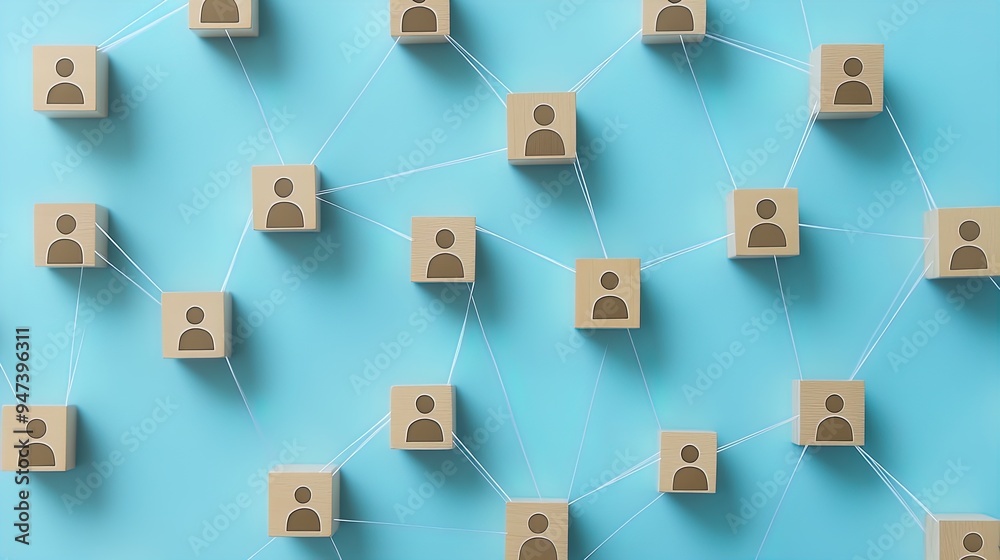 Dynamic Organizational Chart Poster: A Visual Network Structure with ...