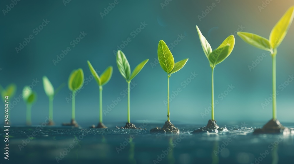 A symbolic depiction of business maturity and development, featuring a ...