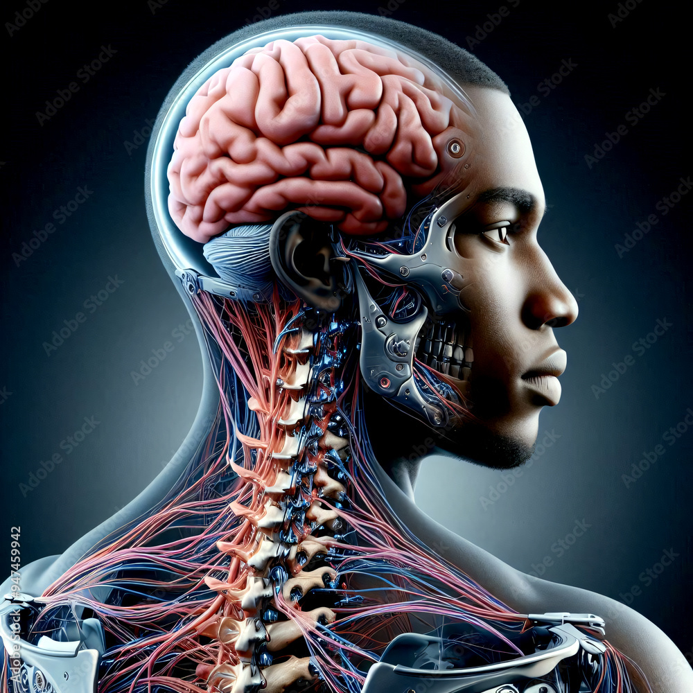 Adam~alpha. Der Maschinenmensch. Vollkommene Symbiose zwischen Mensch ...