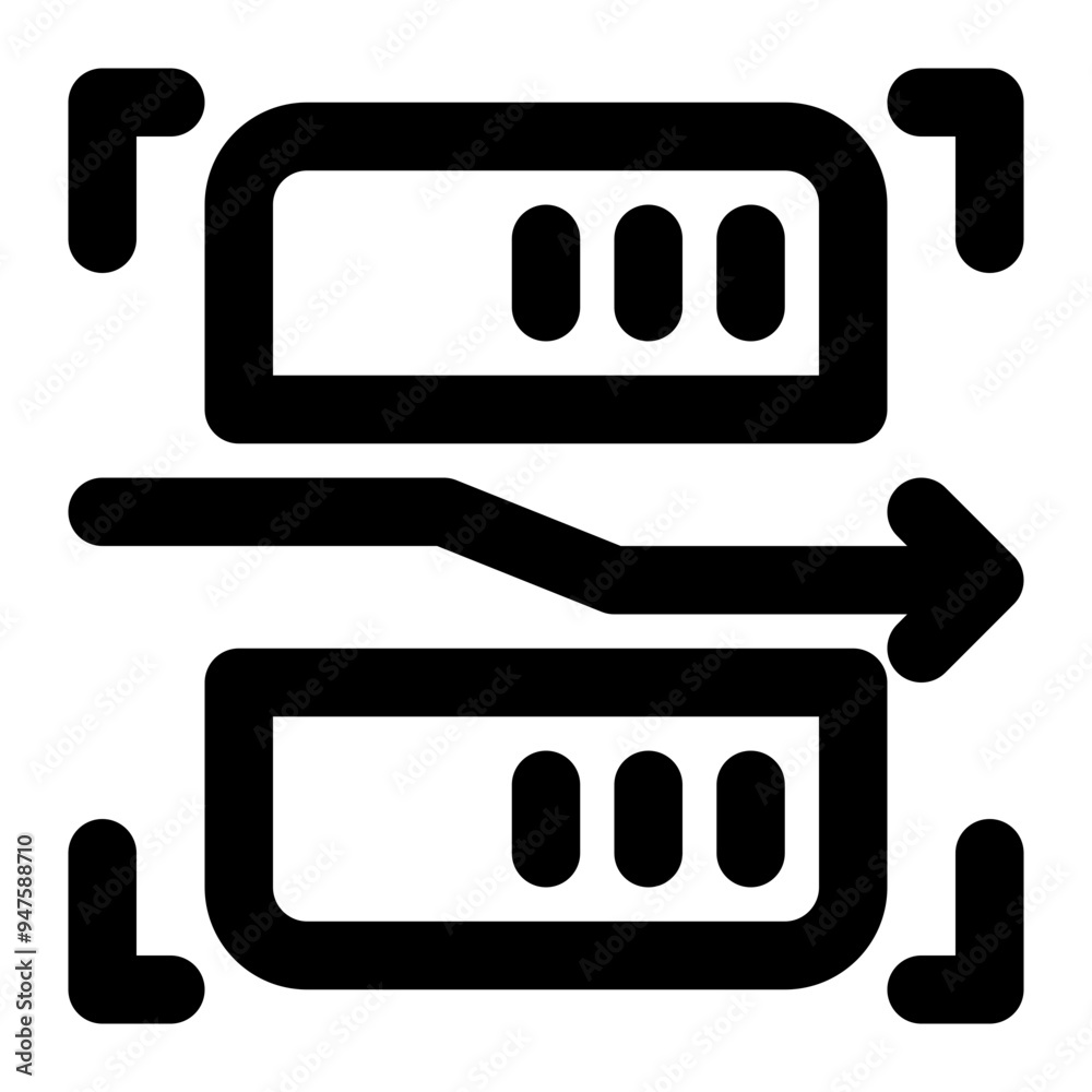 change data capture, cdc, change, database, capture outline icon Stock ...