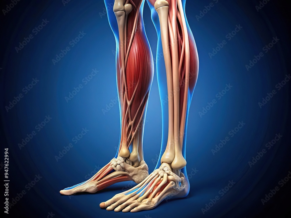 The extensor digitorum longus muscle originates on the fibula and tibia ...