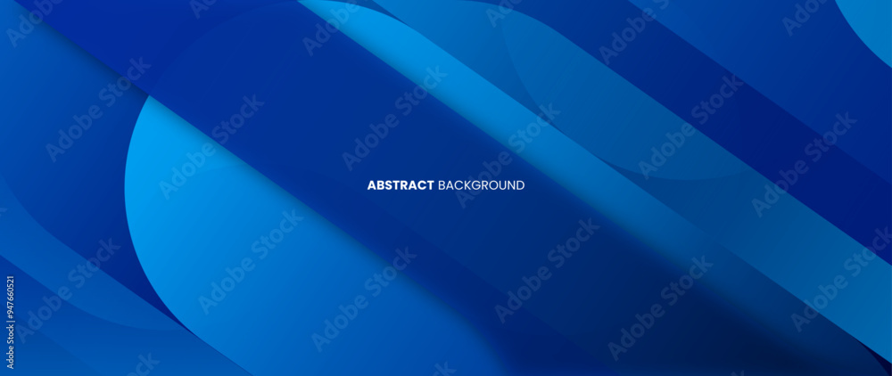 Abstract blue background with clashing beveled patterns. Futuristic ...