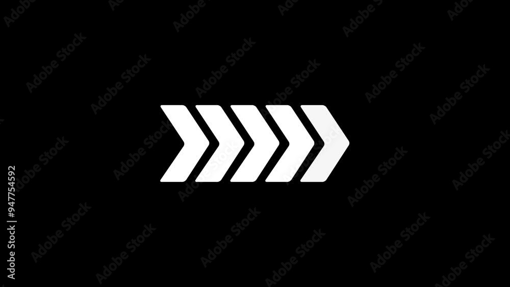 Animated arrows for the overlay video layer.arrow loading bar ...