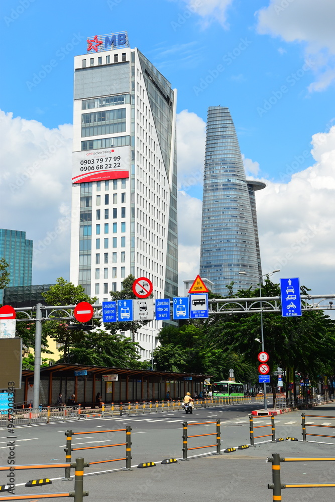 Vietnam, Ho Chi Minh City - October 07, 2023 : Bitexco Financial Tower ...