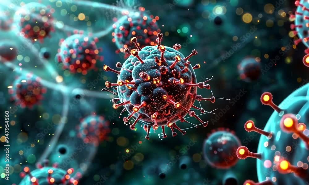 Dive into a mesmerizing exploration of viral structures, showcasing their intricate designs and ...