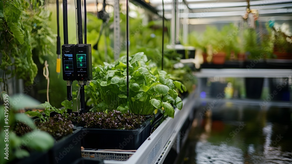 Innovative IoT sensors integrated into an advanced aquaponics system ...
