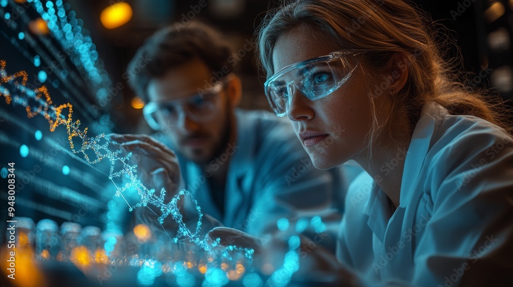 Scientists explore genetic editing with CRISPR technology in a modern ...