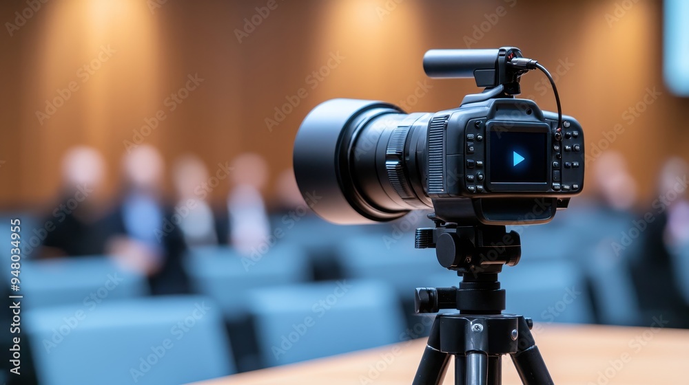 A live press conference being streamed online, with viewers commenting ...