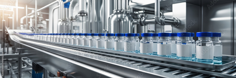 Pharmaceutical production line: medical vials and tablets manufacturing ...