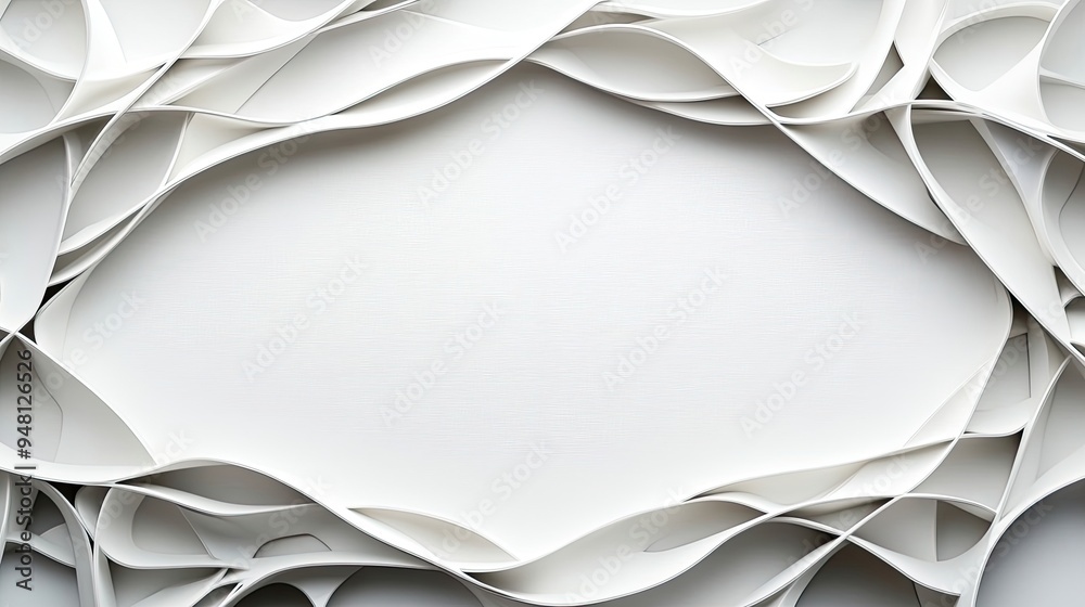 122. A geometric frame composed of interlocking shapes and bold ...