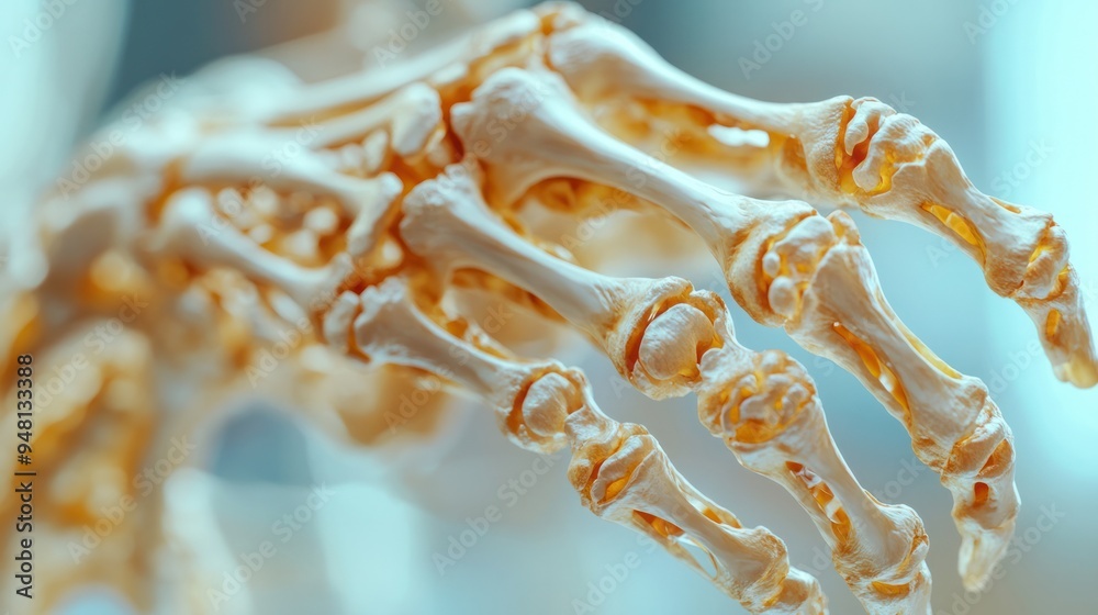 A close-up of joints in the human body, emphasizing their role in ...
