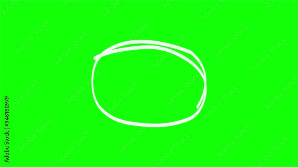 Circle highlight green screen, circles and line art: Hand-drawn ...
