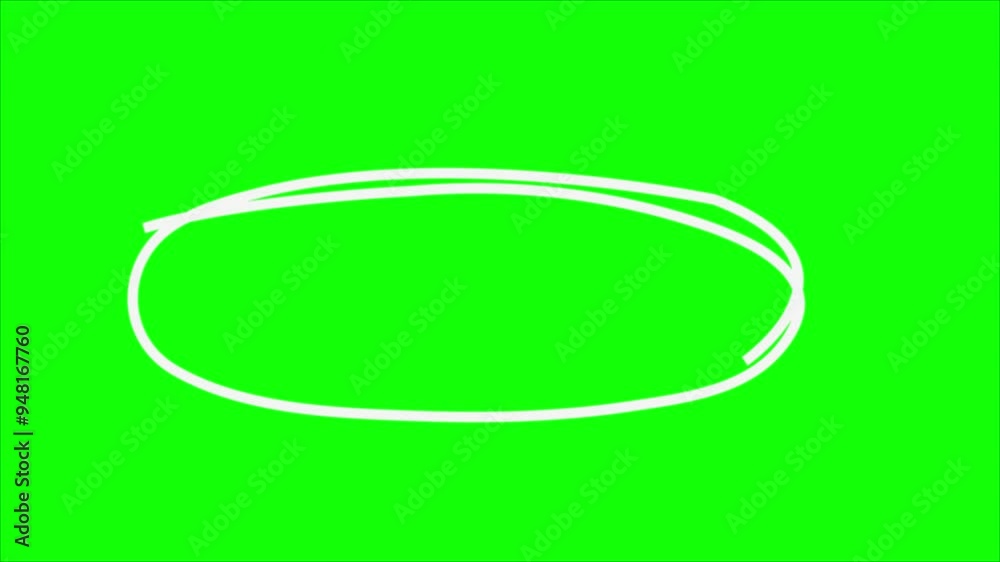 Circle highlight green screen, circles and line art: Hand-drawn ...