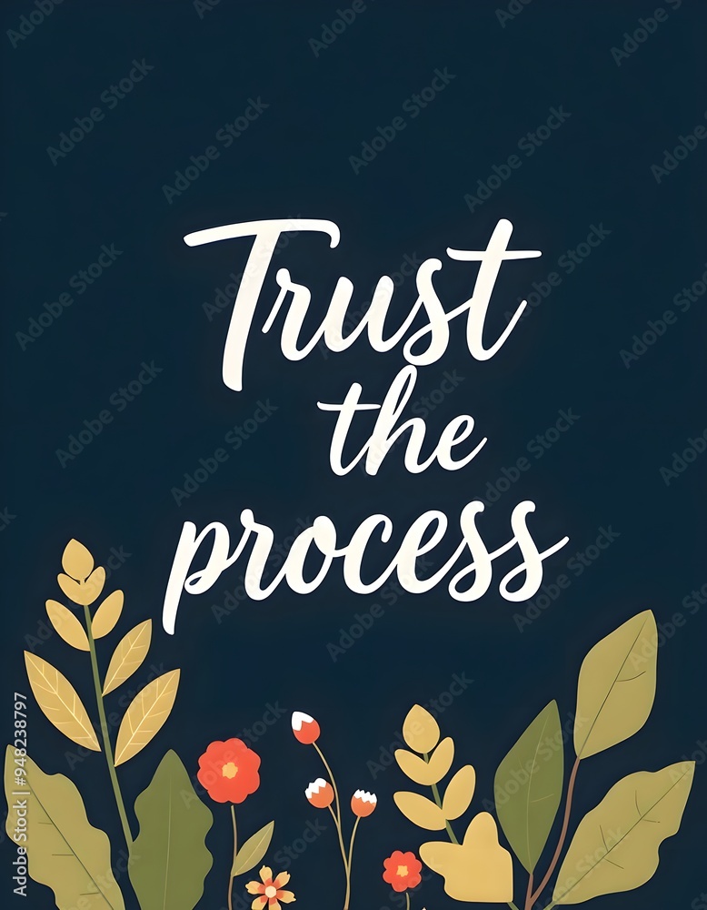 Trust the process Motivational quotes. Inspirational quote for your ...