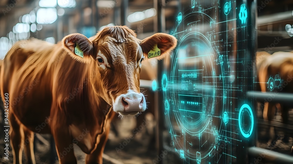 Photograph of an IoT powered system that manages feeding schedules in a ...