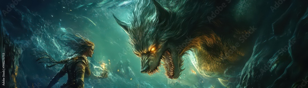 A freak show featuring mythical creatures, such as a mermaid with ...