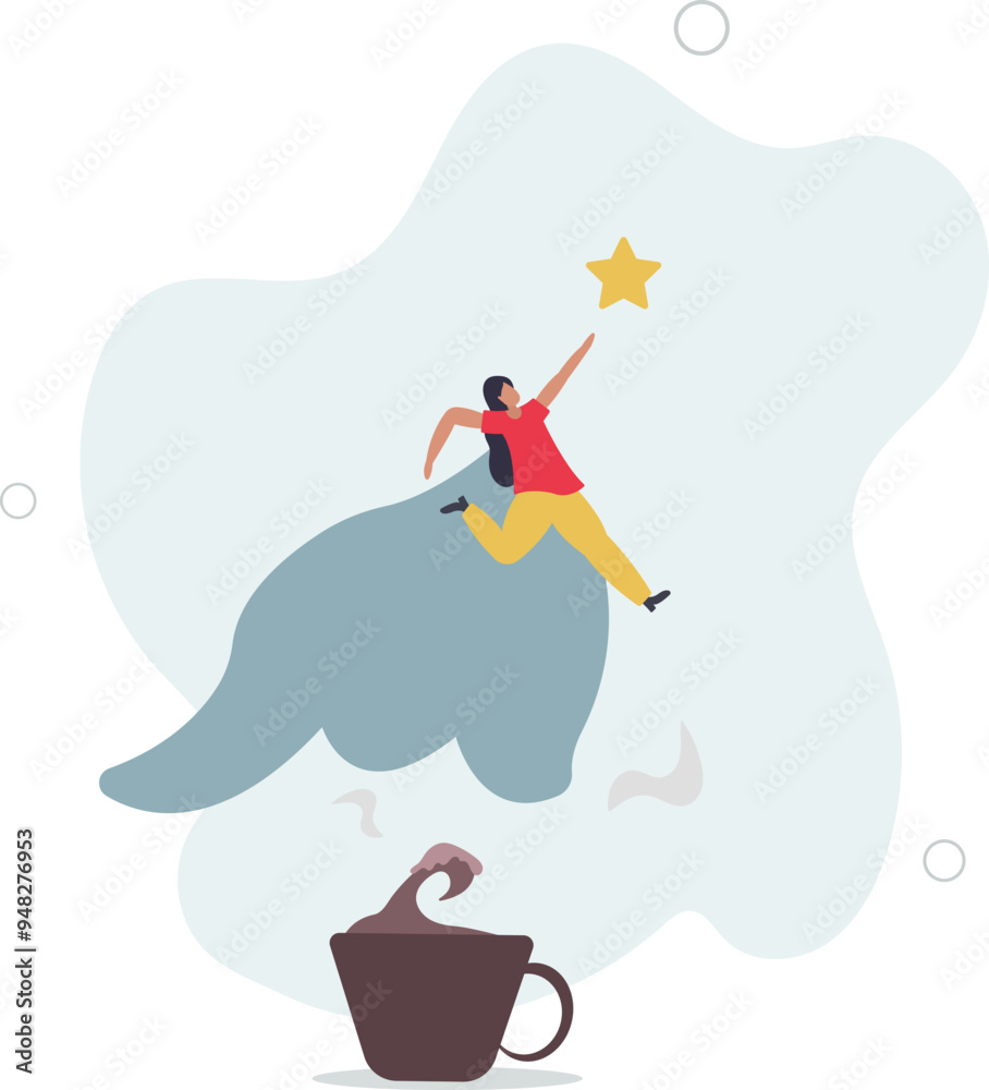 Coffee break to refresh or boost energy, morning routine to help focus ...