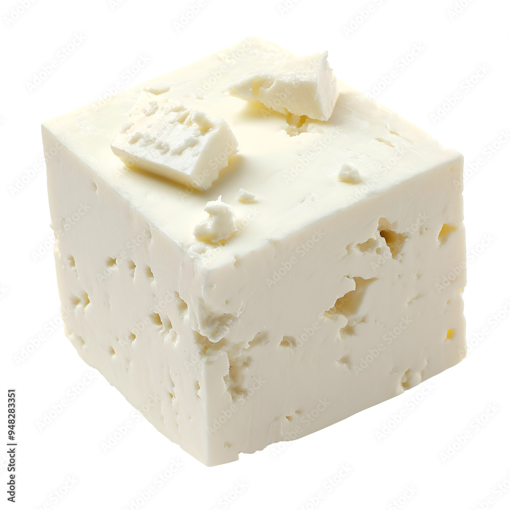 Feta Cheese, Dairy, Isolated on Transparent Background, Graphic ...