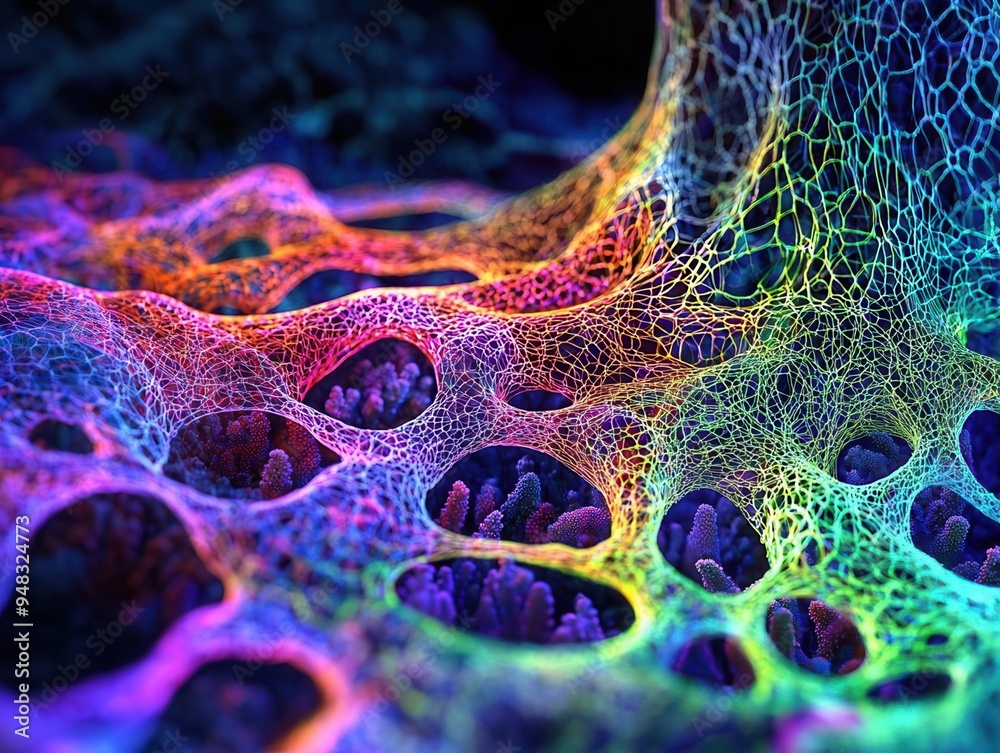 Fluorescence and Phase Imaging Fusion A conceptual image showing the ...