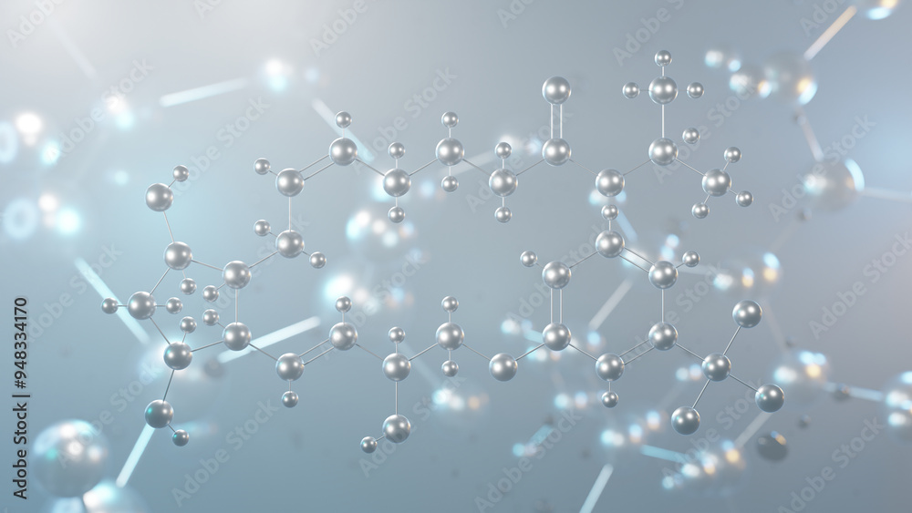 Poster travoprost molecular structure, 3d model molecule, travatan ...