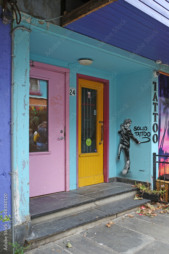 Stavanger, Norway - August 5 2024 Street art in Stavanger in the ...