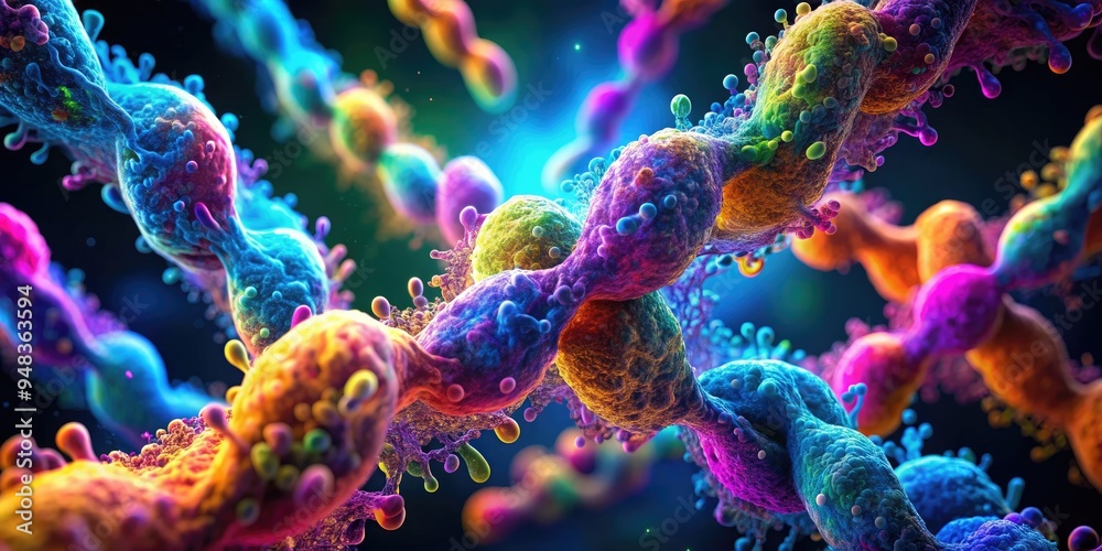 Chromatic Chromosomes: Abstract visualizations of chromosomes, with a ...