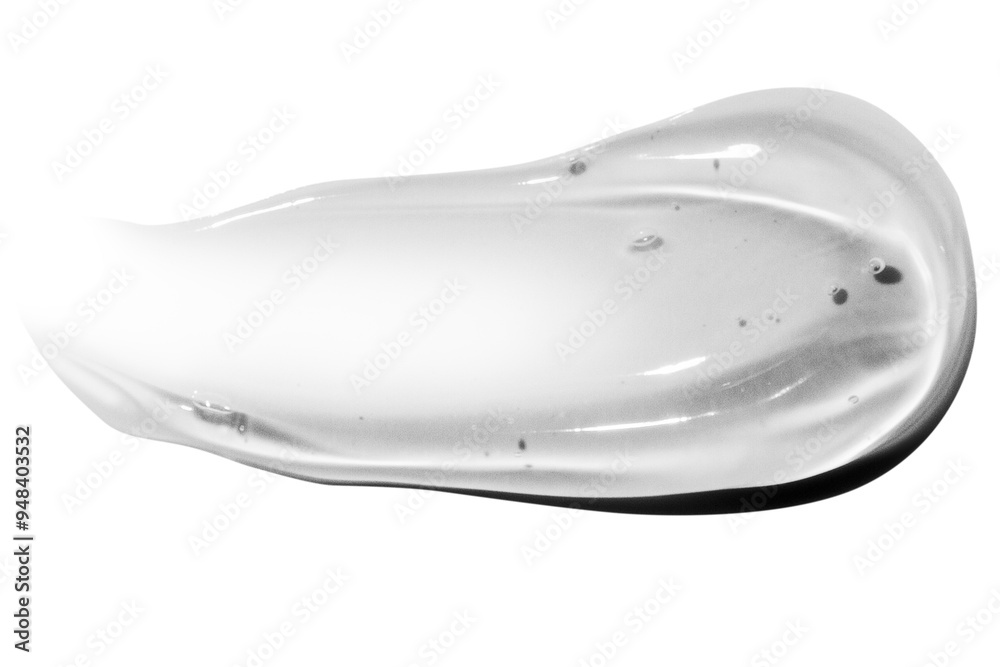 smear of transparent cosmetic gel. On an empty background Stock Photo ...