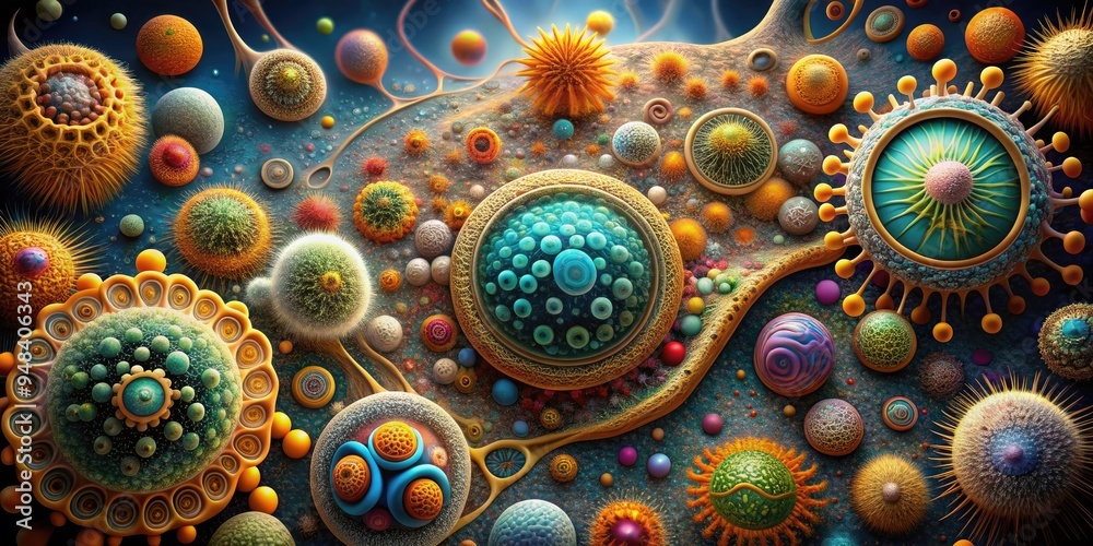 Cryptic Symbiosis: Intricate patterns and enigmatic forms showcasing ...