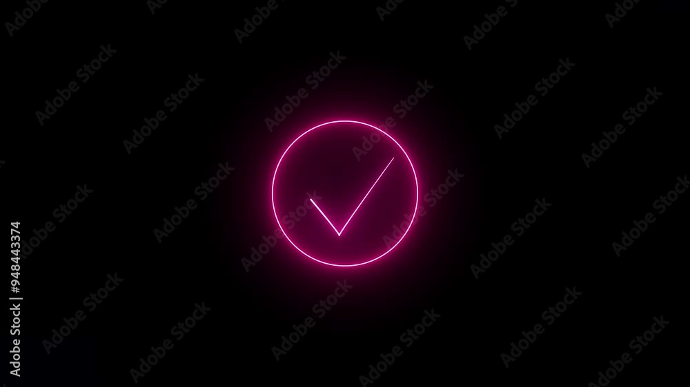 Animation of Check Mark. success, done, payment successful, check mark ...