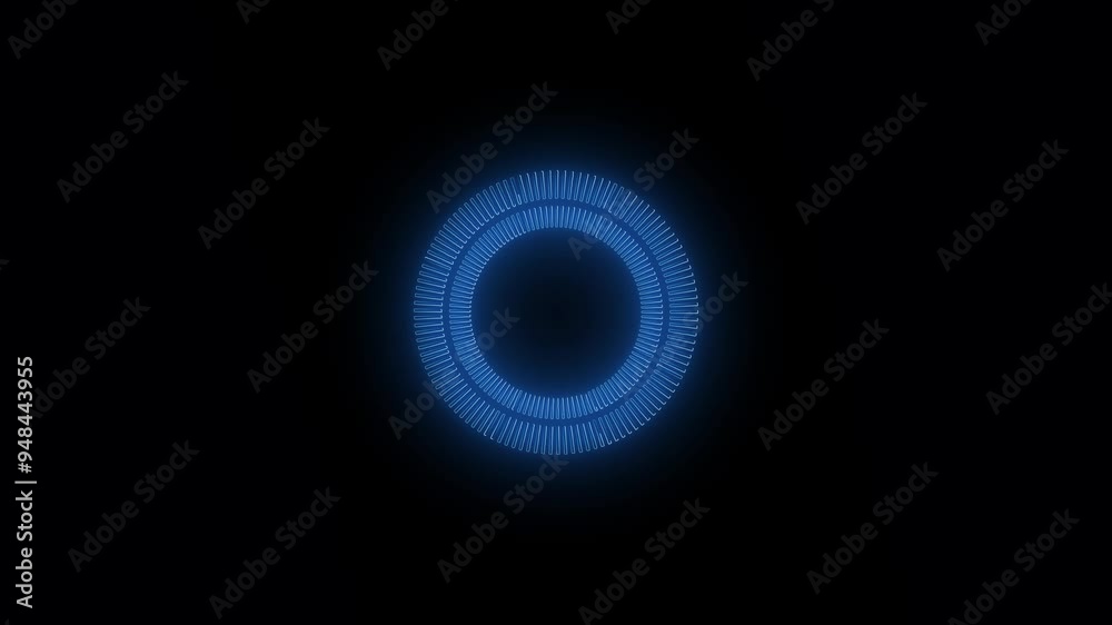 Neon loading circle animation. Neon circle frame animation. 4k video. Stock Video | Adobe Stock