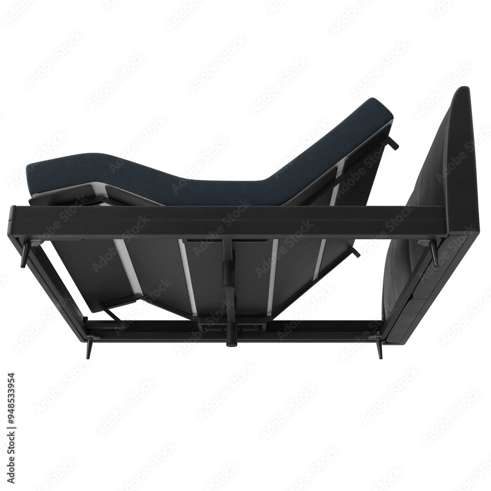 Foto de Realistic 3D Smart Bed with Black Curved Mattress PNG Images ...