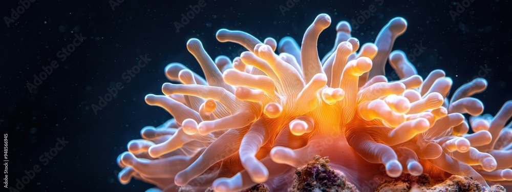 A symbiotic relationship between a coral polyp and its resident algae ...