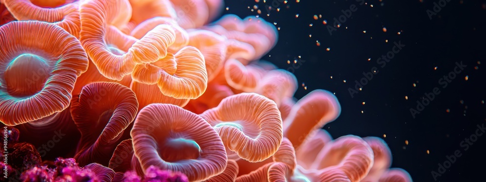 A symbiotic relationship between a coral polyp and its resident algae ...