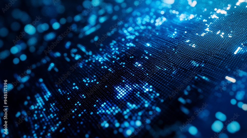 Blue tech finance background featuring an abstract pixel pattern, ideal ...