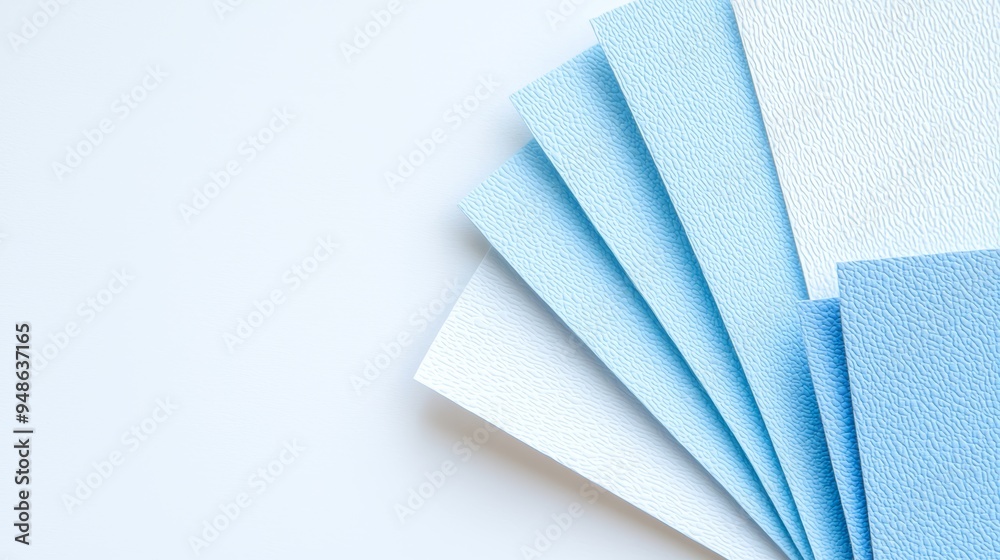 Powder blue color palette, soft and calming tones, baby-inspired swatch ...