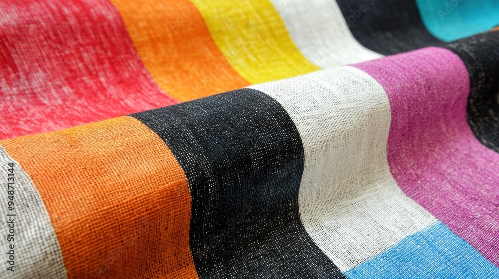 mod stripe fabric, the fabric features bold and vibrant stripes ...