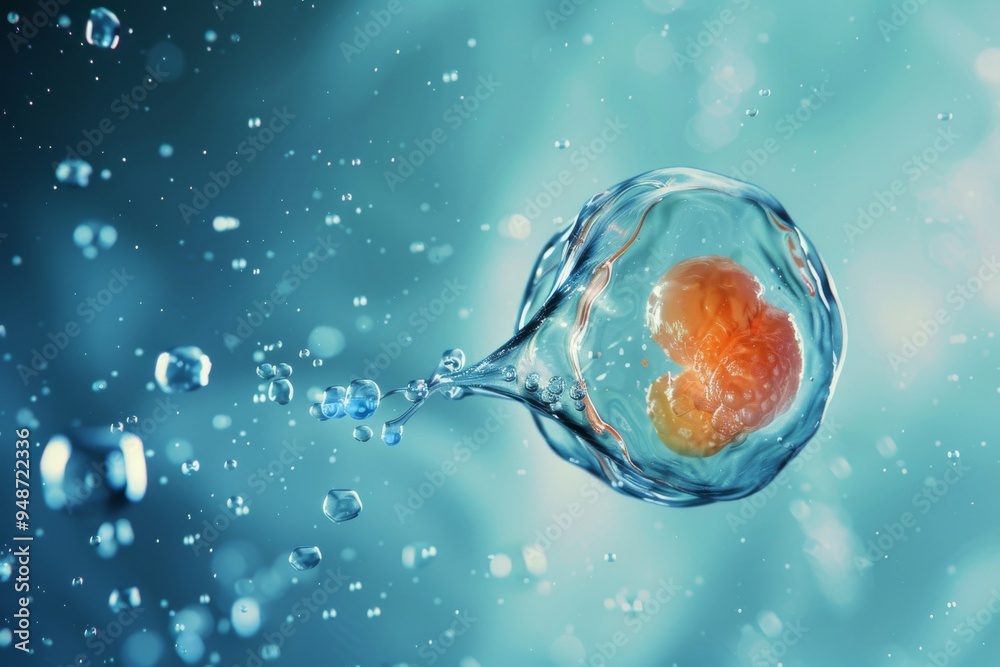 Illustration depicting the stages of human embryo development ...