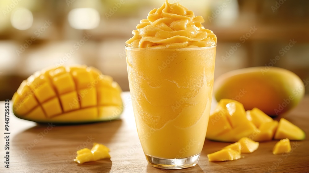 Indulge in the tropical delight of a refreshing mango shake. Savor the ...