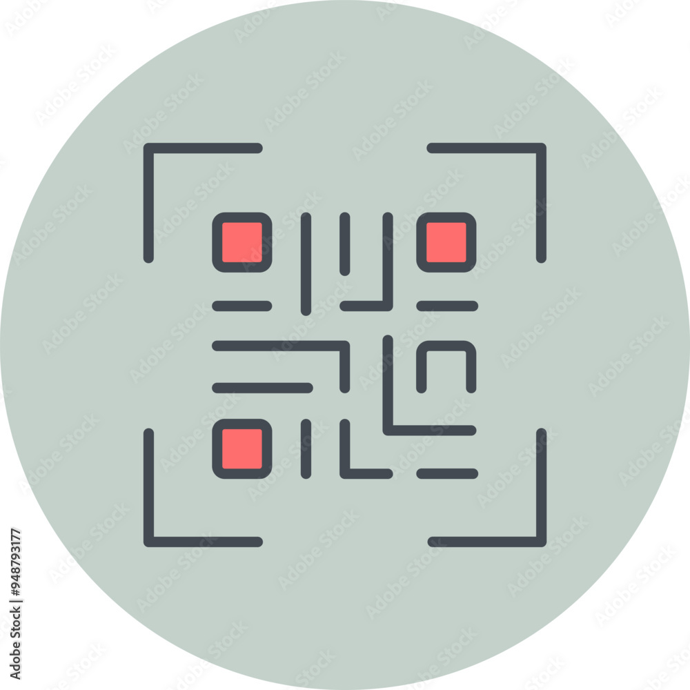 QR Code Generator Vector Icon Stock Vector | Adobe Stock