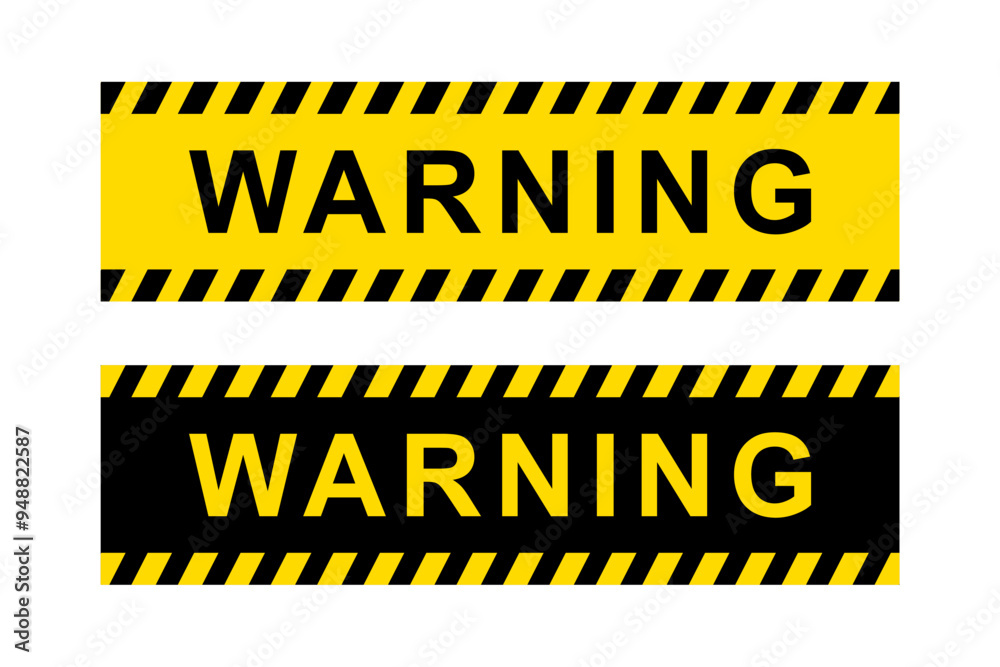 Danger, Warning, and Caution Signs - Vector Illustration. Editable and ...