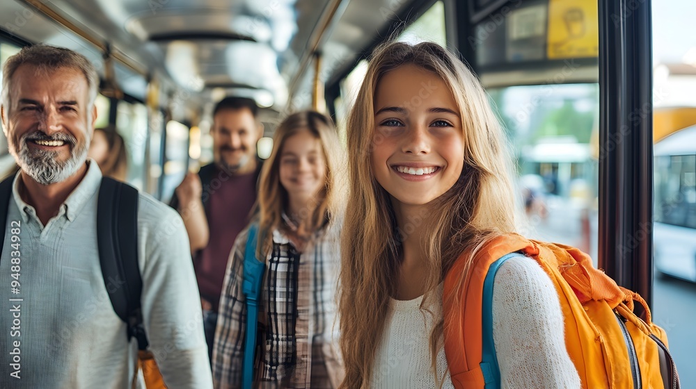 Sustainable living.. A diverse group of people, including a happy young ...