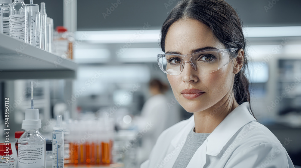 Dedicated Laboratory Doctor Conducting a Detailed Microscopic Analysis ...