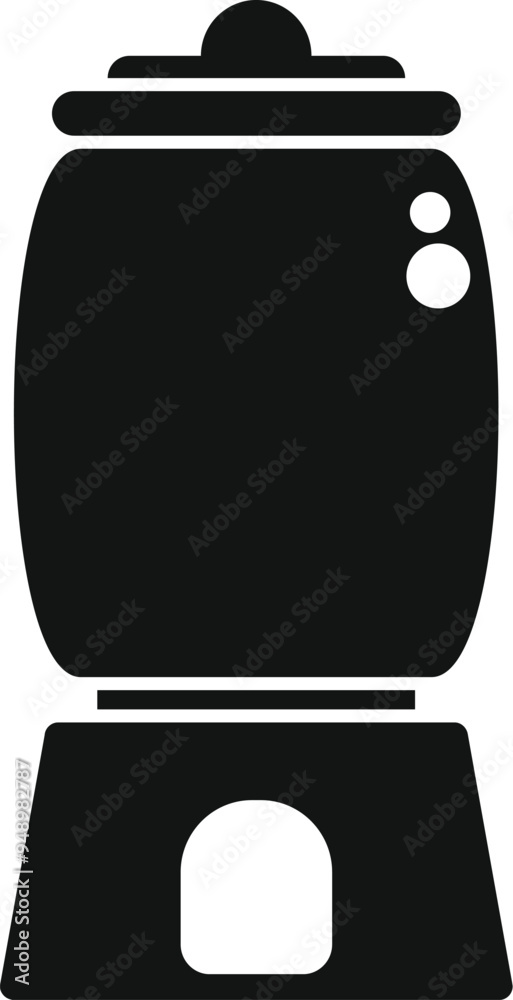 This vector illustration is a simple icon depicting a traditional ...