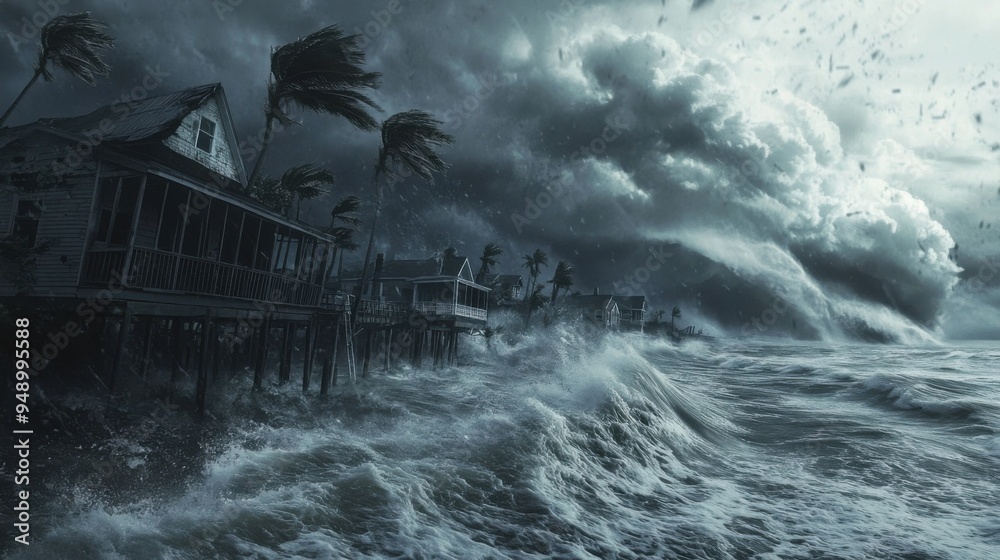 Realistic Depiction of Hurricane Idalia's Massive Destruction and ...