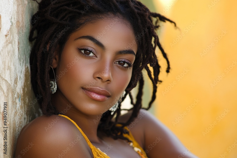 In Rio de Janeiro's favelas, a teenage Brazilian girl with braids ...