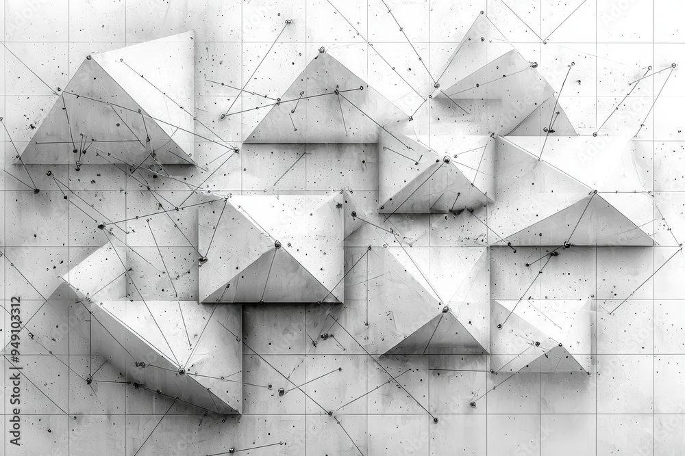 A set of coordinate planes with intersecting lines forming various ...
