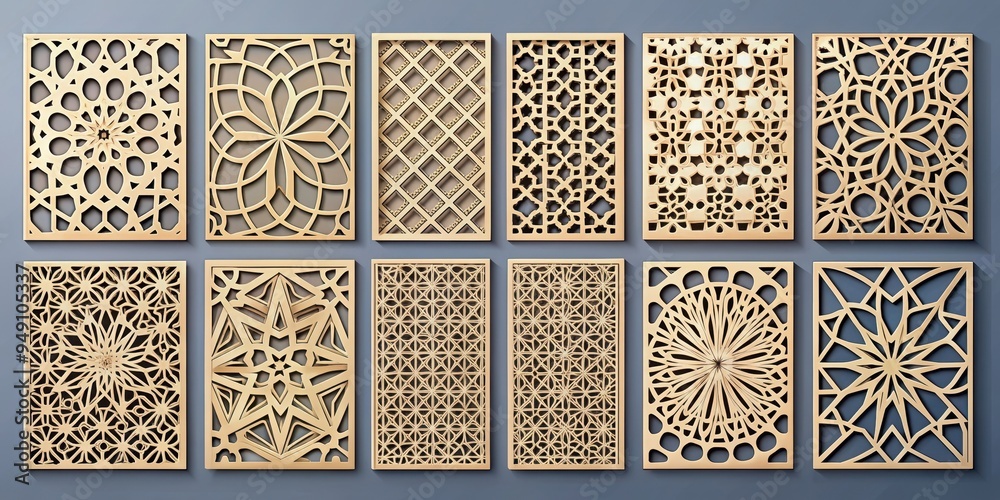 Modern laser cut patterns for DIY projects , laser cut, intricate ...