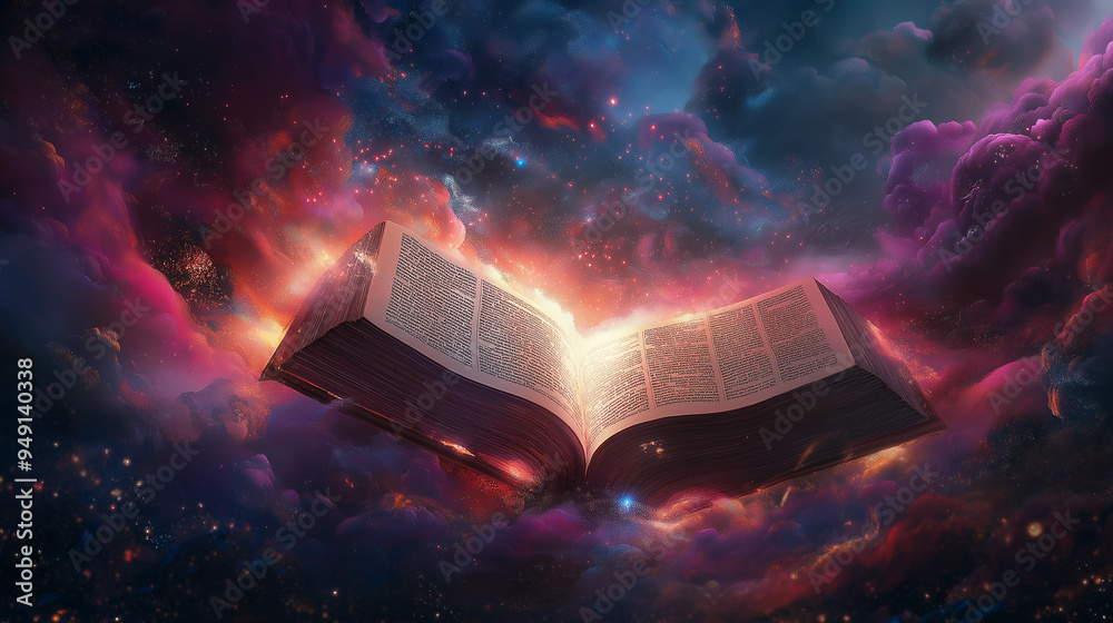 Opening Bible a new page, one finds treasure trove holy literature ...