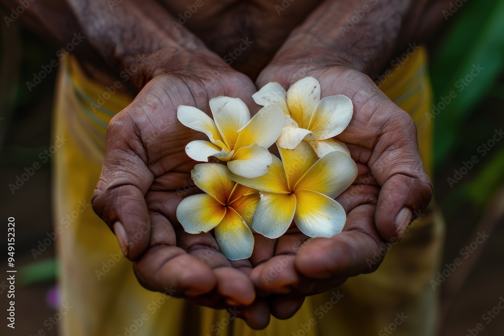 Frangipani Plumeria Temple Tree flowers are linked to temples in Hindu ...